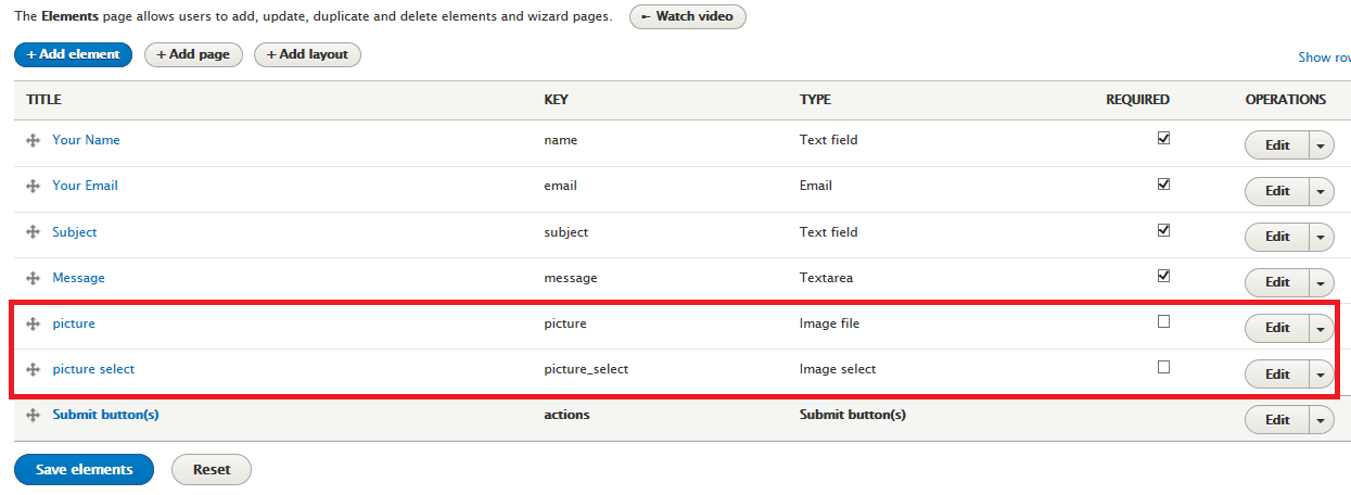8 Webform Image Select Element Is Dispalying Another Image While Used In Webform Handler